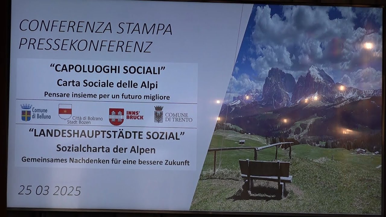 Nasce la Carta sociale delle Alpi: protagonisti Belluno, Trento ...